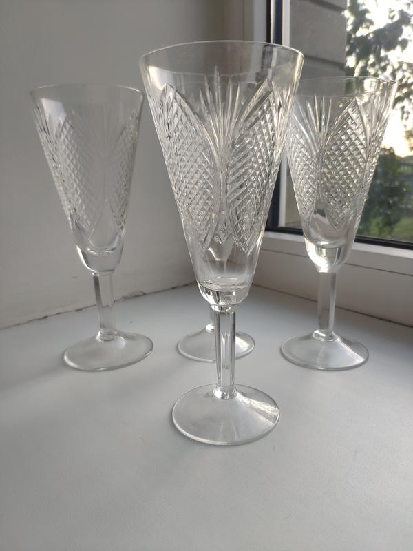 Кришталеві келихи 4 шт — ціна 550 грн у каталозі Келихи і фужери Купити товари для дому та