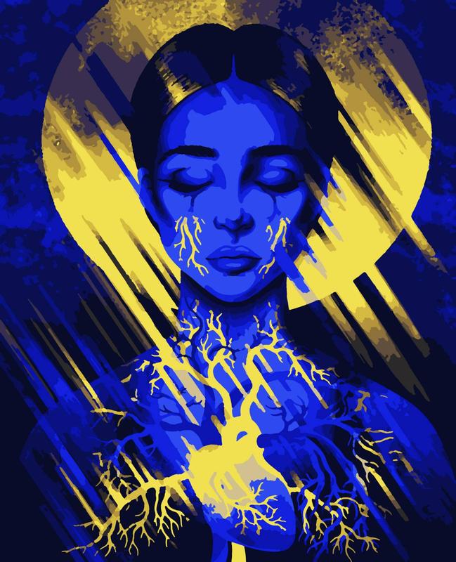 Картина по номерах серце україни арс — ціна 235 грн у каталозі Картини по номерам Купити товари