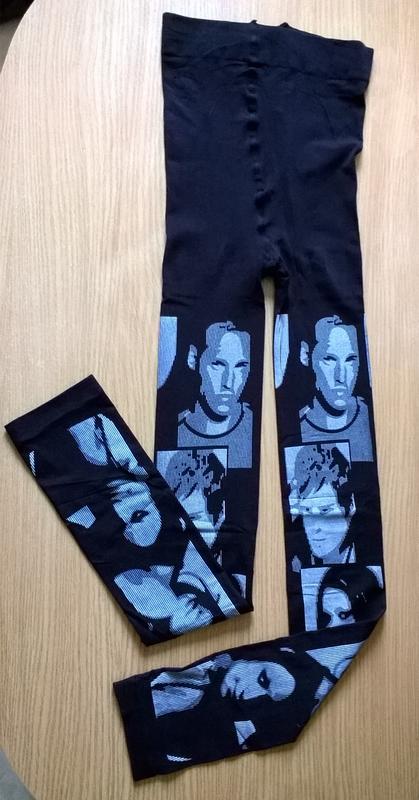 Щільні ефектні модні жіночі лосини з принтом р 3 4 100 Den тренд сезону — ціна 350 грн у