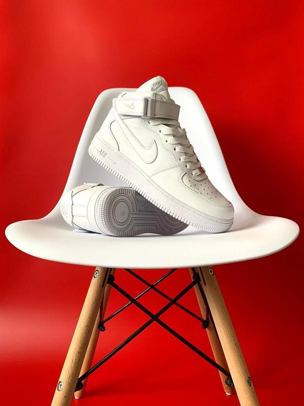 Nike air force 1 mid white,найки,аір форси,кросівки,красовки,кросовки ...