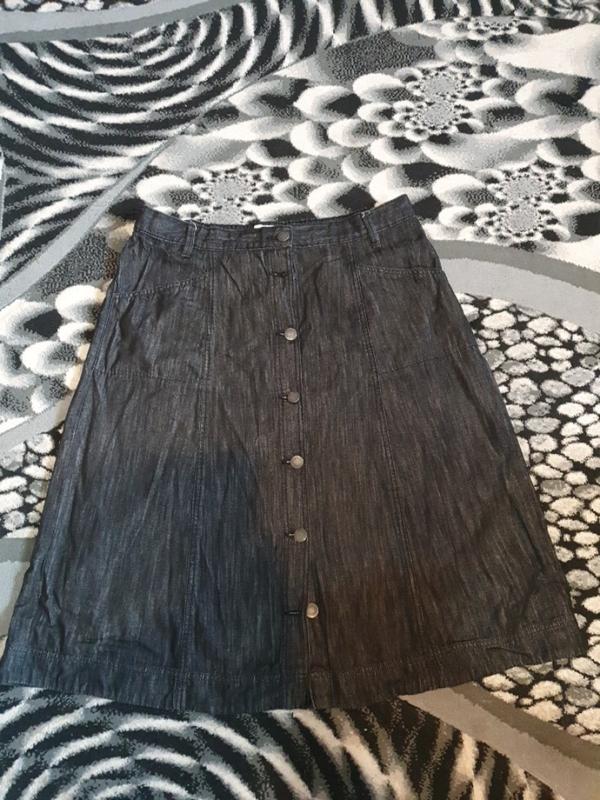 Джинсова юбка трапеція — цена 270 грн в каталоге Миди юбки Купить женские вещи по доступной цене