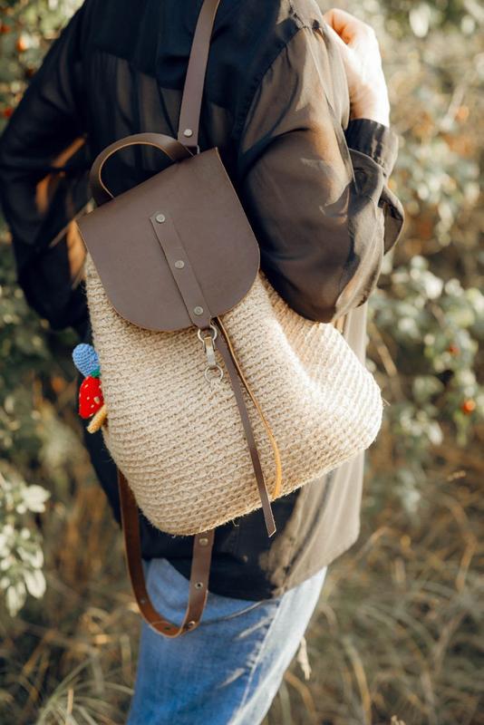 Джутовий наплічник — цена 1650 грн в каталоге Рюкзаки Купить аксессуары по доступной цене на