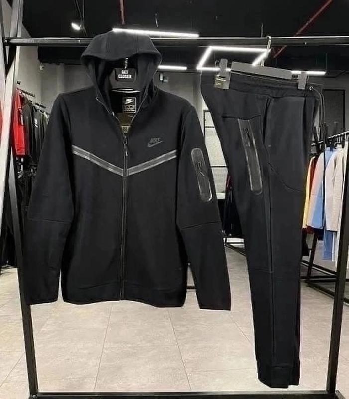 Мужской спортивный костюм nike tech fleece весна-осень (найк теч флис ...