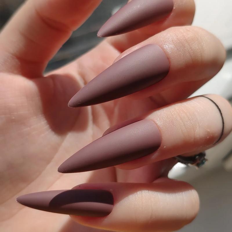 Накладные ногти 24 штуки 🤎 — цена 200 грн в каталоге Накладные ногти Купить товары для красоты и