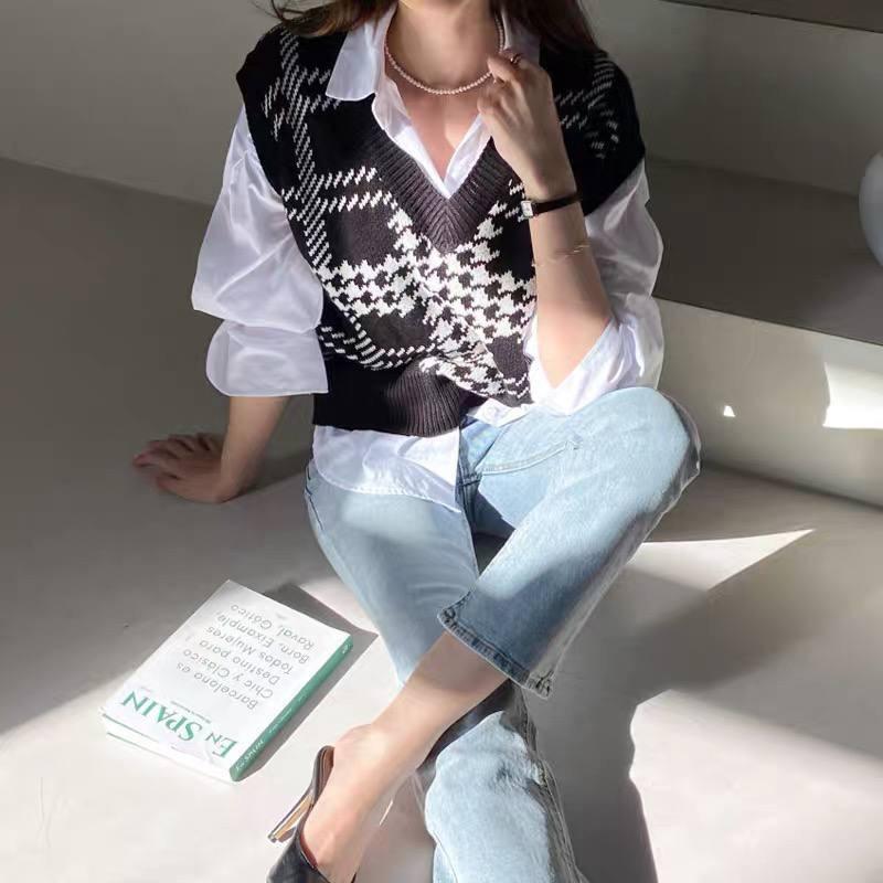 Жилет в клітинку — ціна 479 грн у каталозі Жилетки Купити жіночі речі за доступною ціною на Шафі