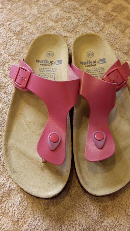 Шлепанцы кожаные walkx comfort, германия оригинал, 40 р — цена 600 грн ...