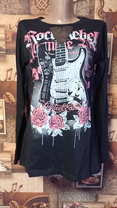 Rock Rebel лонгслів 100 бавовна р Xl — ціна 260 грн у каталозі Лонгсліви Купити жіночі речі за