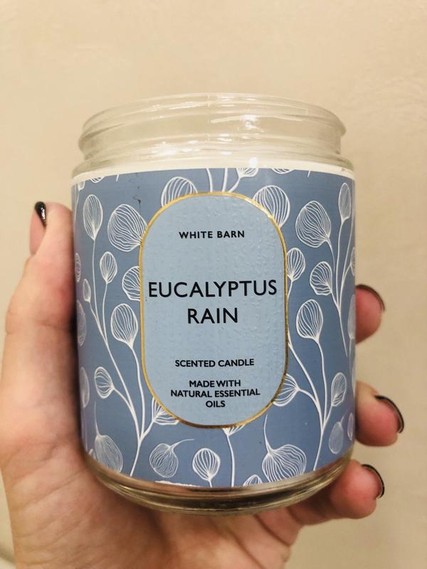Свічка eucalyptus rain bath and body works white barn — цена 416 грн в ...