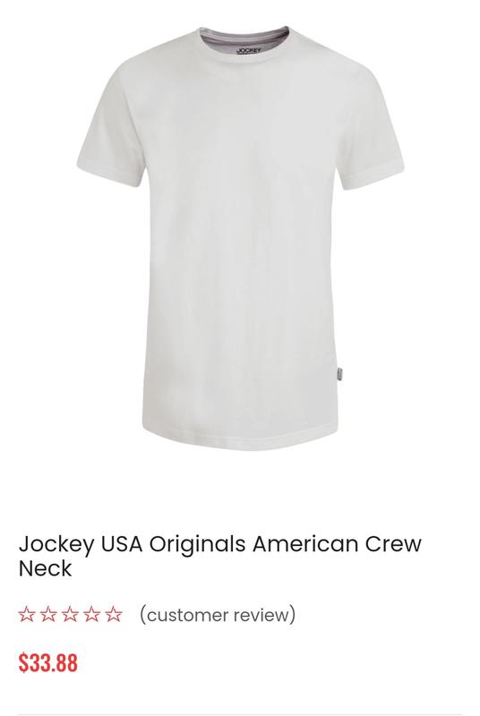 Jockey usa originals футболка мужская белая р. l коттон натуральная ...