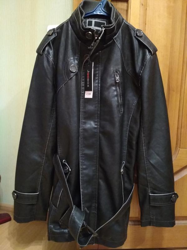 Куртка мужская кожаная, кожанка, новая, утепленная, xl, 48-50, joobox ...