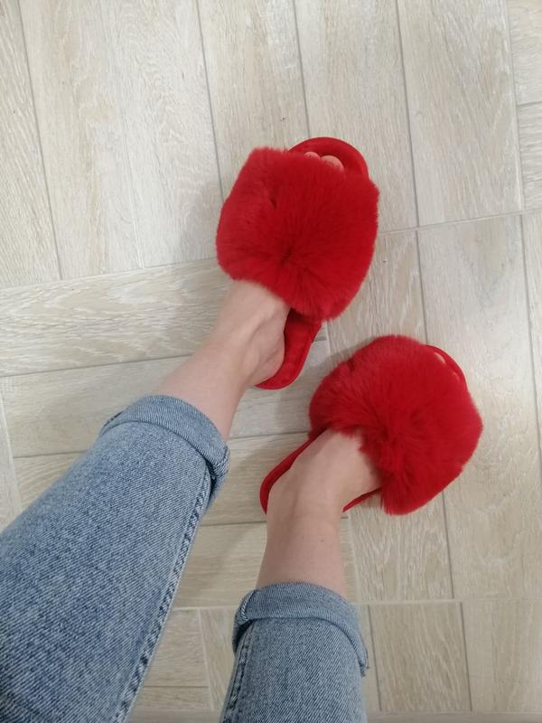 Тапочки пухнасті — ціна 380 грн у каталозі Шльопанці Купити жіночі речі за доступною ціною на