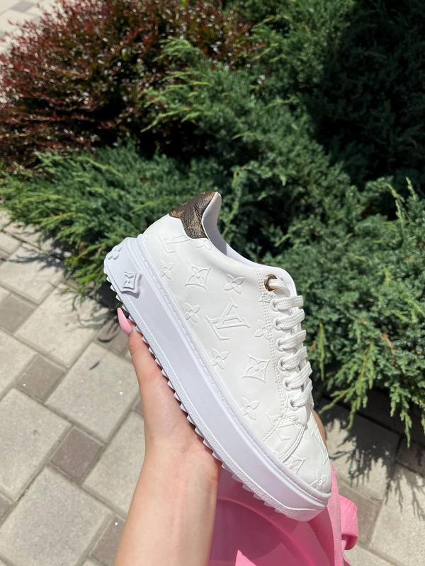 Жіночі кросівки louis vuitton white logo new женские кроссовки лиу ...