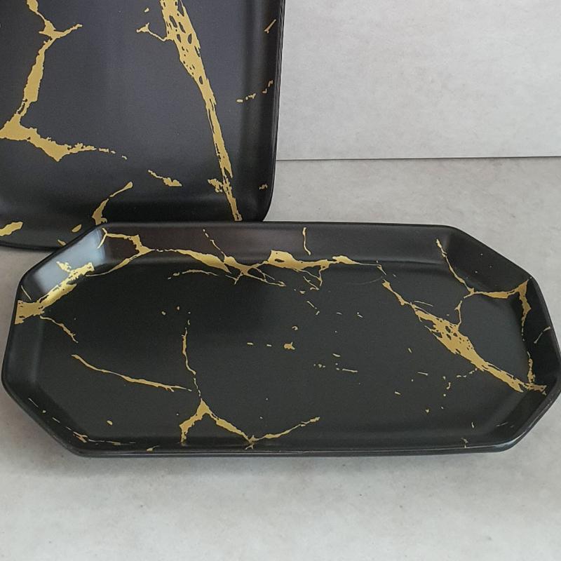 Блюдо мрамур з фарфору — ціна 385 грн у каталозі Підставки Купити товари для дому та побуту за