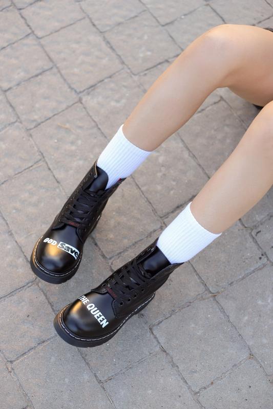 Жіночі ботінки Dr Martens 1460 Sex Pistols Black Rolled Smooth женские ботинки мартинсы — цена