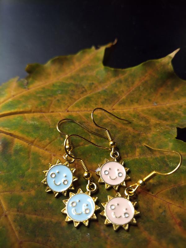 Сережки сонечко та виноград — ціна 125 грн у каталозі Сережки Купити аксесуари за доступною