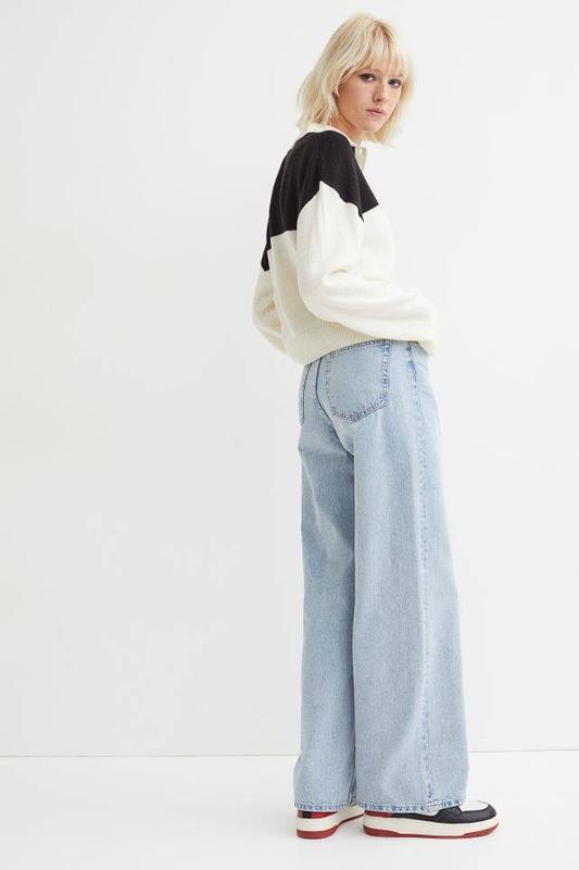 Широкі джинси джинси труби з високою посадкою — ціна 900 грн у каталозі Джинси Купити жіночі