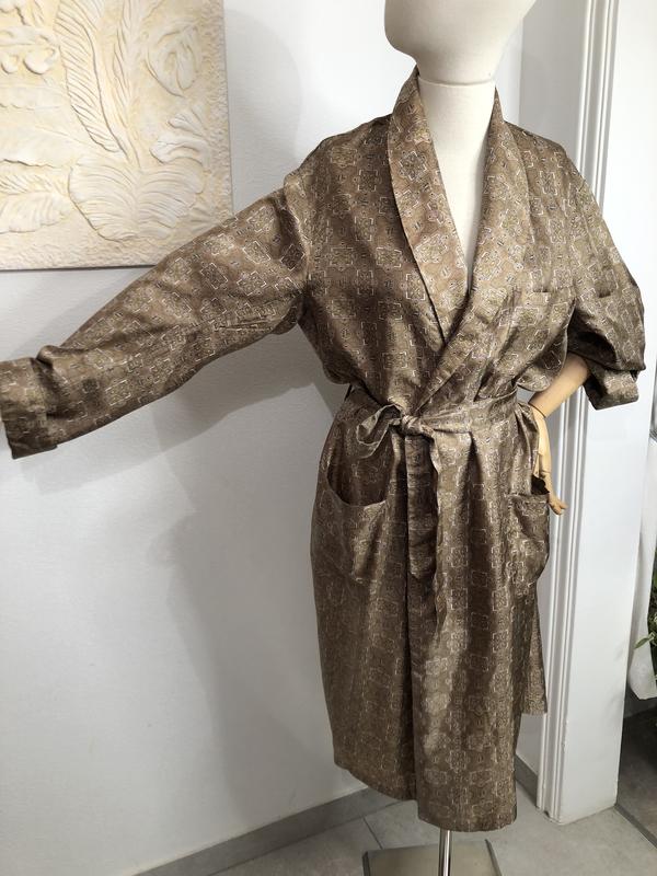 Шелковий английский винтажний халат — цена 215 грн в каталоге Халаты Купить женские вещи по