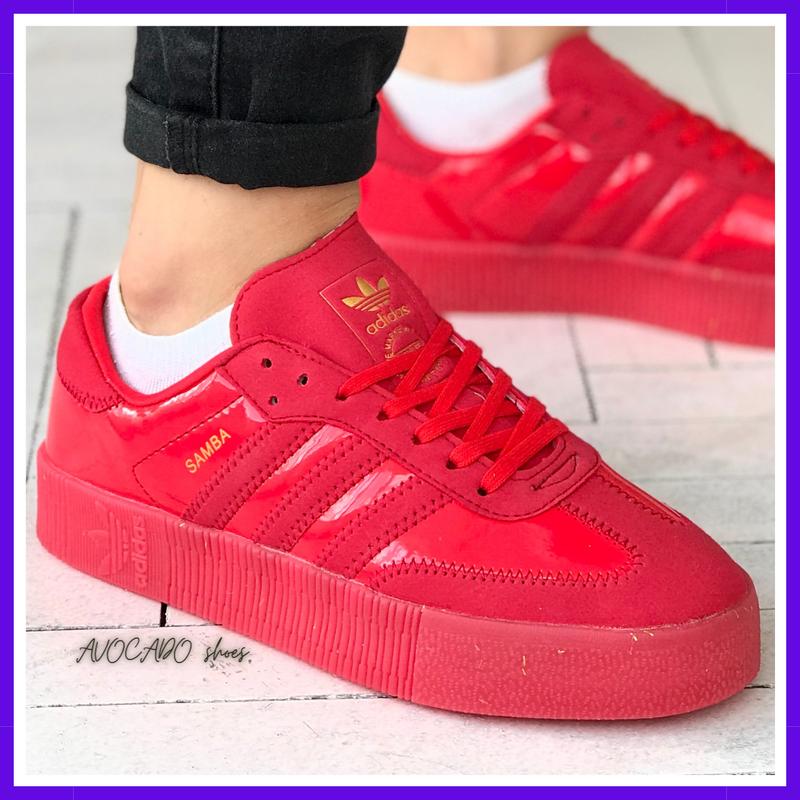 Кроссовки женские adidas sambа red / кеды адидас самба красные — цена ...