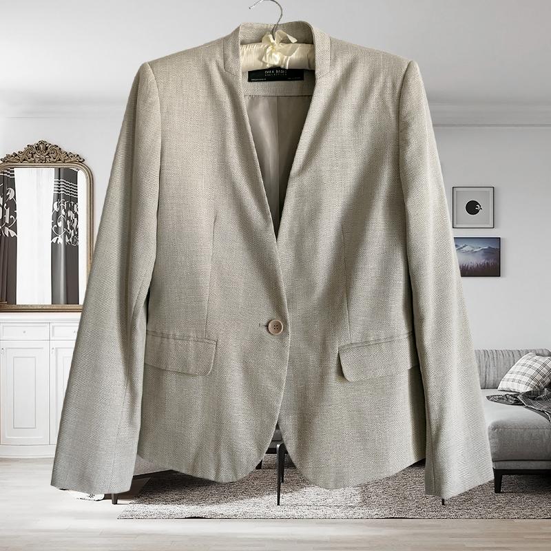 Блейзер без коміра Zara — цена 450 грн в каталоге Пиджаки и жакеты Купить женские вещи по