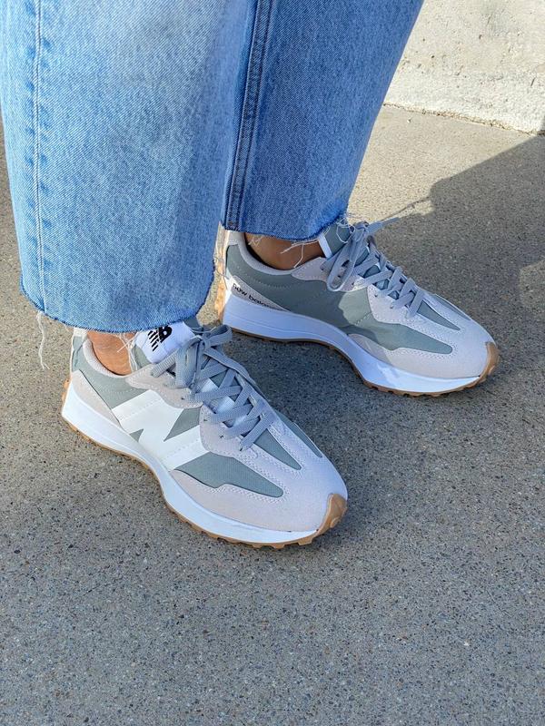 New balance 327 beige green, кросівки жіночі нью баланс 327, женские ...