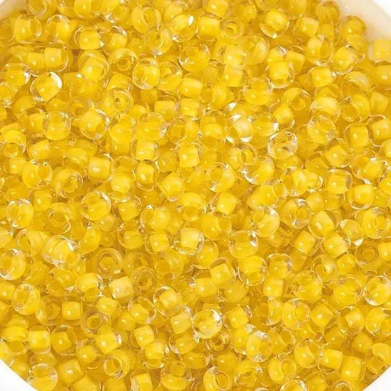 Бісер круглий жовтий 50 гр — ціна 50 грн у каталозі Вишивка Купити товари для спорту за