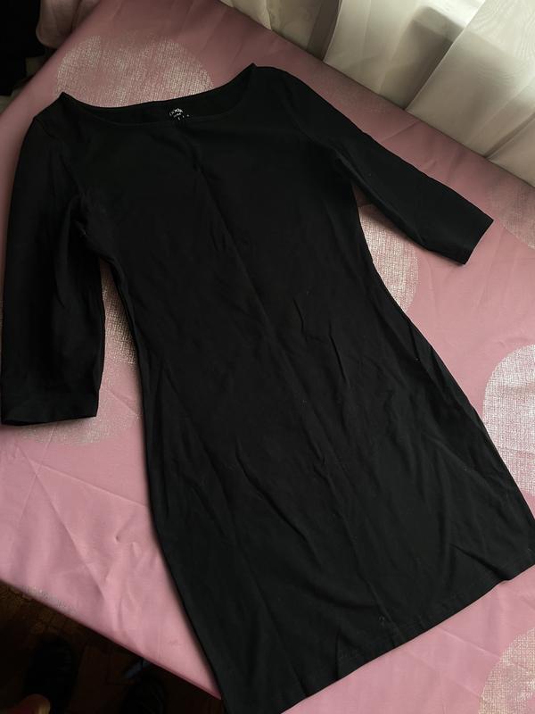 Приталене чорне плаття — ціна 285 грн у каталозі Короткі сукні Купити жіночі речі за доступною