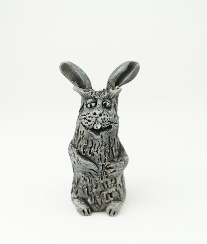 Фигурка кролика 2023 года фигурка кролика черного подарок на год черного кролика 2023 — цена 53