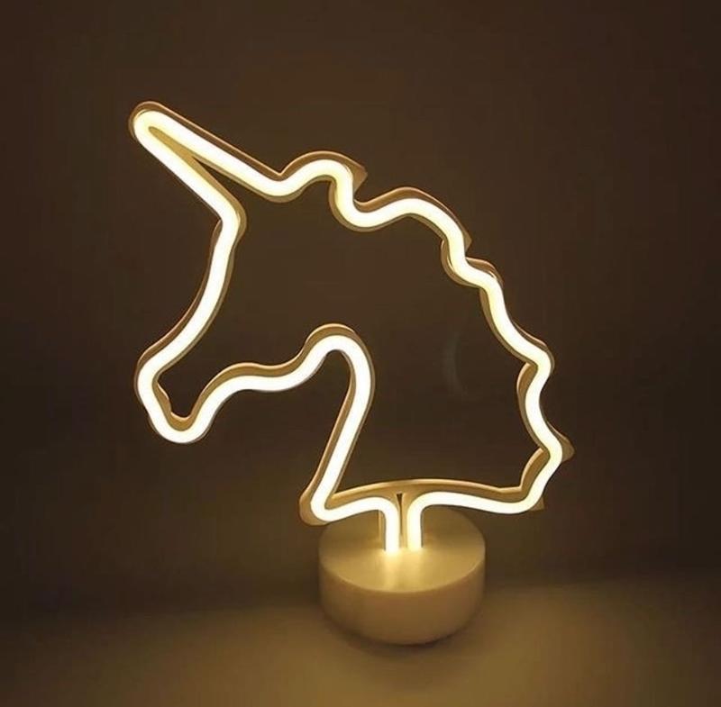 Неоновий нічник єдиноріг світильник настільна лампа — цена 499 грн в каталоге Аксессуары