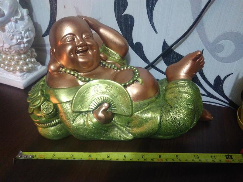 Копилка фен шуй хотэй гипс керамика — цена 335 грн в каталоге Статуэтки Купить товары для дома и