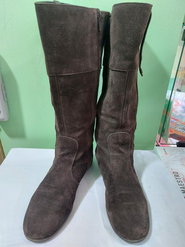 Замшеві осінні сапожки фірми Esprit — ціна 350 грн у каталозі Чоботи Купити жіночі речі за