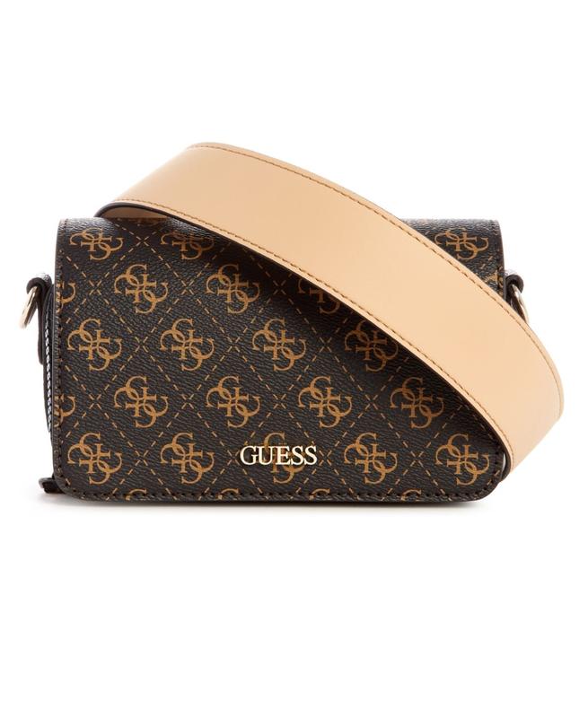 😍guess picnic crossbody сумка женская коричневая кросс-боди через плечо ...