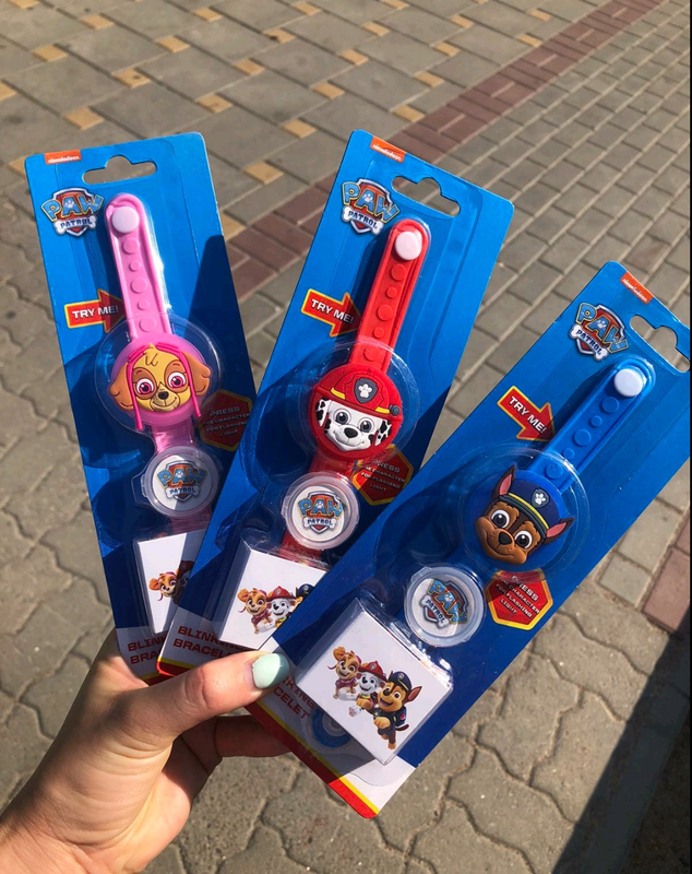 🐾 браслет paw patrol светятся + 🍬 конфеты конфетки браслетик щенячий ...