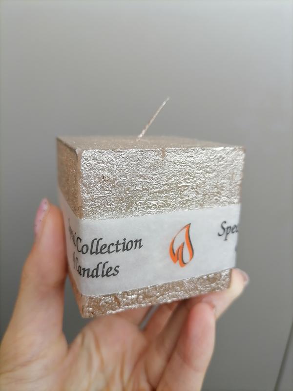 Свічка куб шампань 120 гр — цена 115 грн в каталоге Свечи Купить товары для дома и быта по