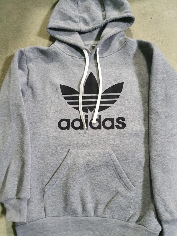 Теплое худи Adidas — ціна 330 грн у каталозі Худі Купити жіночі речі за доступною ціною на Шафі
