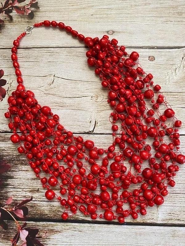 Коасиві буси ручної роботи — цена 380 грн в каталоге Колье и ожерелья Купить аксессуары по