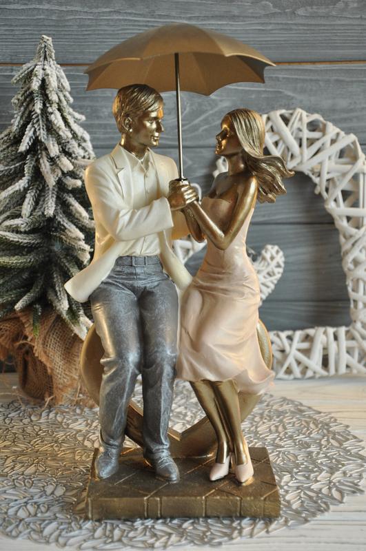 Статуетка побачення під дощем 37 см — ціна 1650 грн у каталозі Статуетки Купити товари для