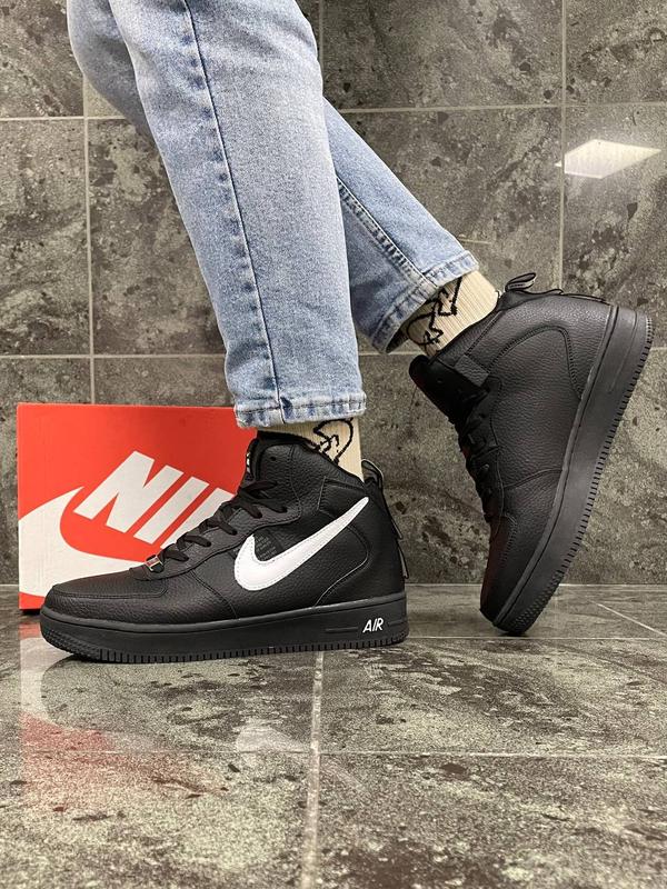 Черевики nike air force 1 high winter зимові з хутром мужские зимние ...