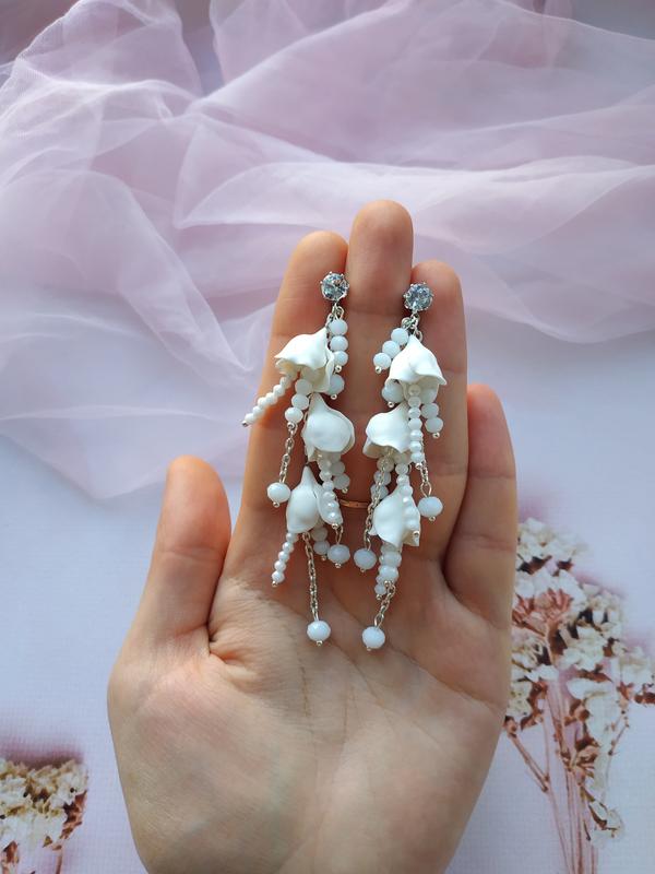 Чудові сережки ручної роботи — цена 650 грн в каталоге Серьги Купить аксессуары по доступной