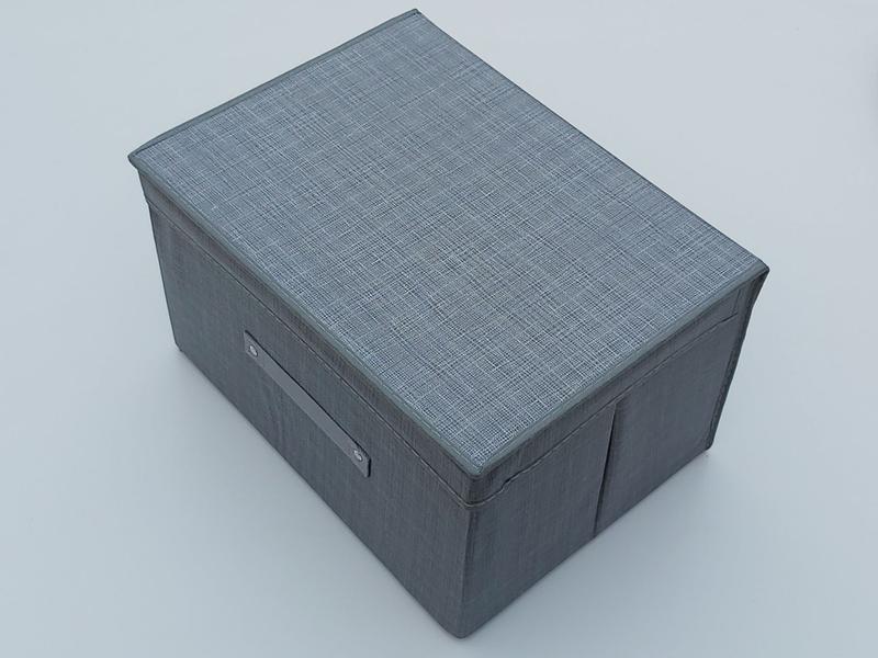 Коробка-органайзер ш 40*д 30*25 див. колір сірий для зберігання одягу ...