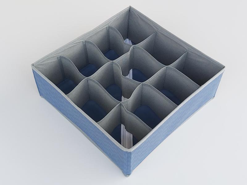 Органайзер Sw12 для зберігання дрібних предметів одягу синього кольору розмір 32 32 12 см на