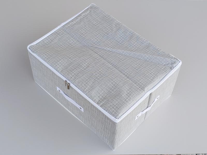 Коробка органайзер Sr51 ш 51 д 40 24 см колір сірий для зберігання одягу взуття чи невеликих