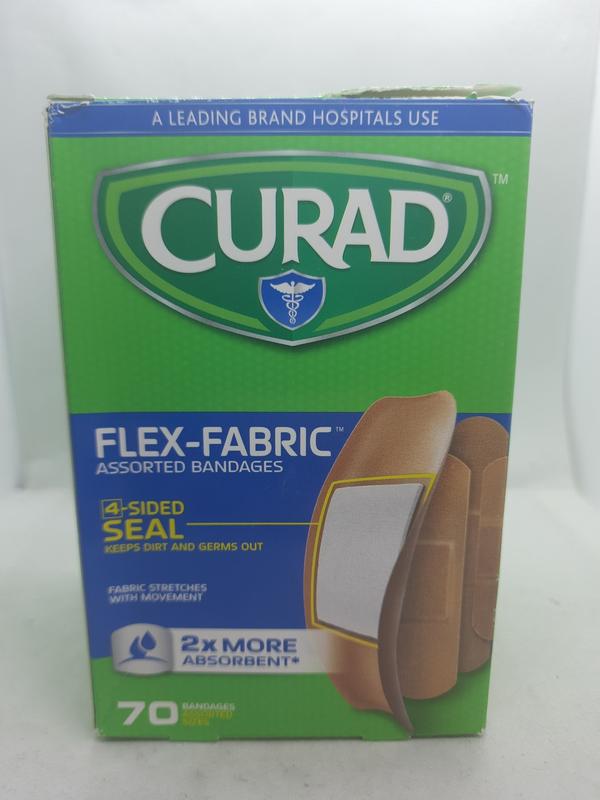 Пластырь Curad 4 размера 70 шт — цена 480 грн в каталоге Медицинские пластыри Купить товары для