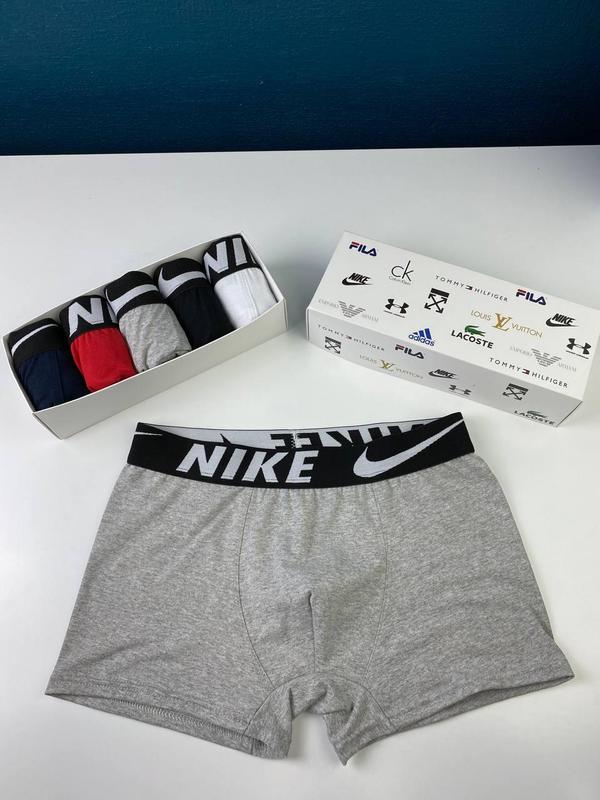 Трусы мужские найк набор nike 5 штук в коробке хлопок — ціна 668 грн у ...
