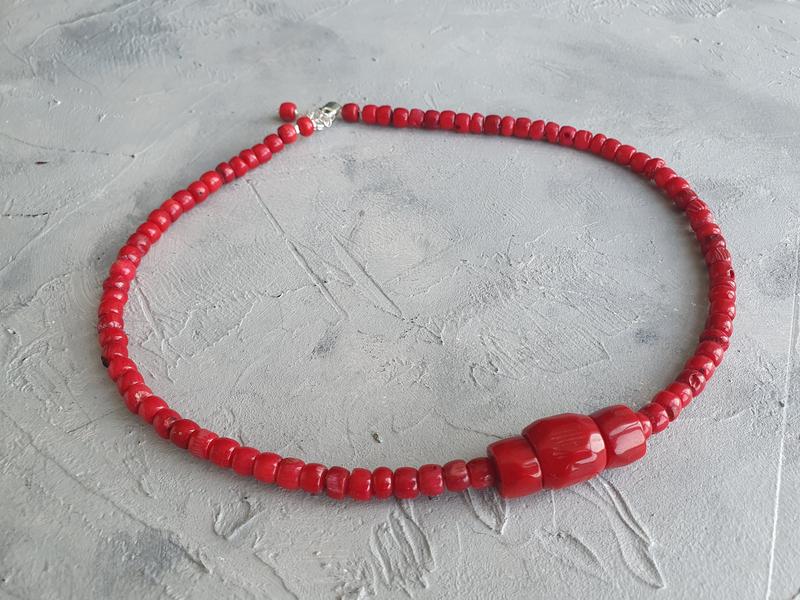 Намисто натуральні корали — ціна 950 грн у каталозі Кольє і намиста Купити аксесуари за