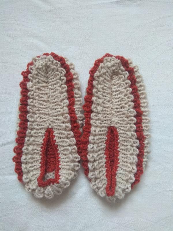 Вязаные тапочки — ціна 90 грн у каталозі Капці Купити жіночі речі за доступною ціною на Шафі