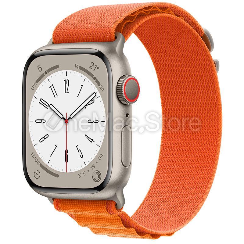 Ремінець apple alpine loop band для apple watch se (помаранчевий/orange ...