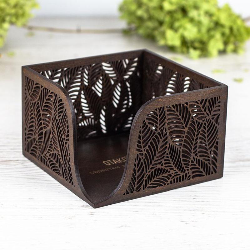 Серветниця деревяна Leaf палісандр — ціна 450 грн у каталозі Серветниці Купити товари для дому