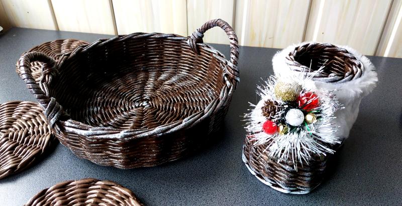 Плетена корзинка — ціна 350 грн у каталозі Фруктовниці Купити товари для дому та побуту за