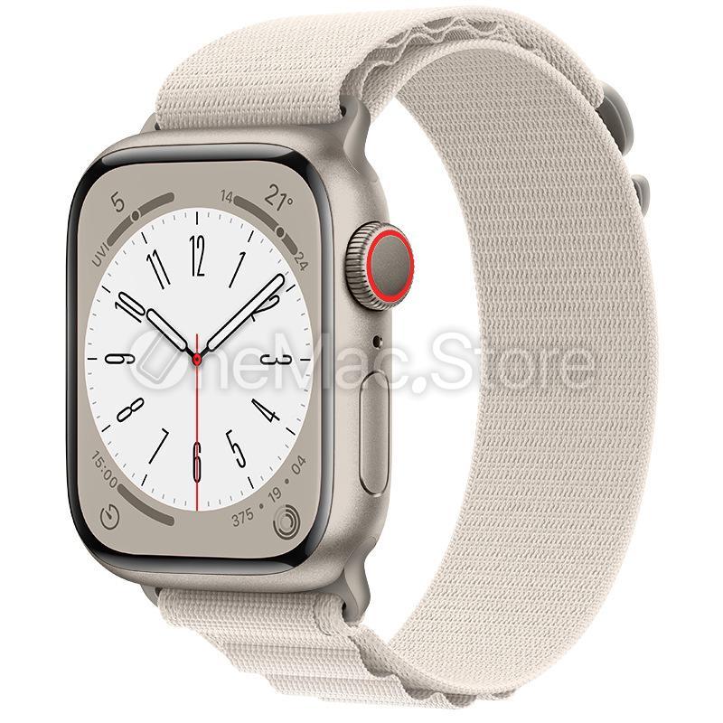 Ремінець apple alpine loop band для apple watch 44 mm (білий/starlight ...