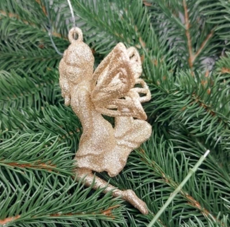 Новорічні фігури блиск фея на квітці — ціна 75 грн у каталозі Статуетки Купити товари для дому